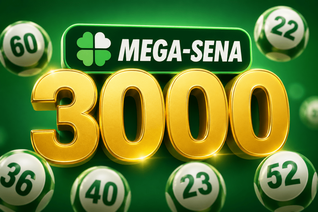 Resultado da Mega-Sena 3000: prêmio principal acumula em R$ 115 milhões